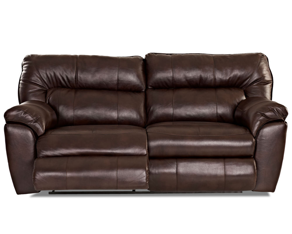 Freeman Leather Reclining Sofa (Extra Wide Seats) Made to order ...
