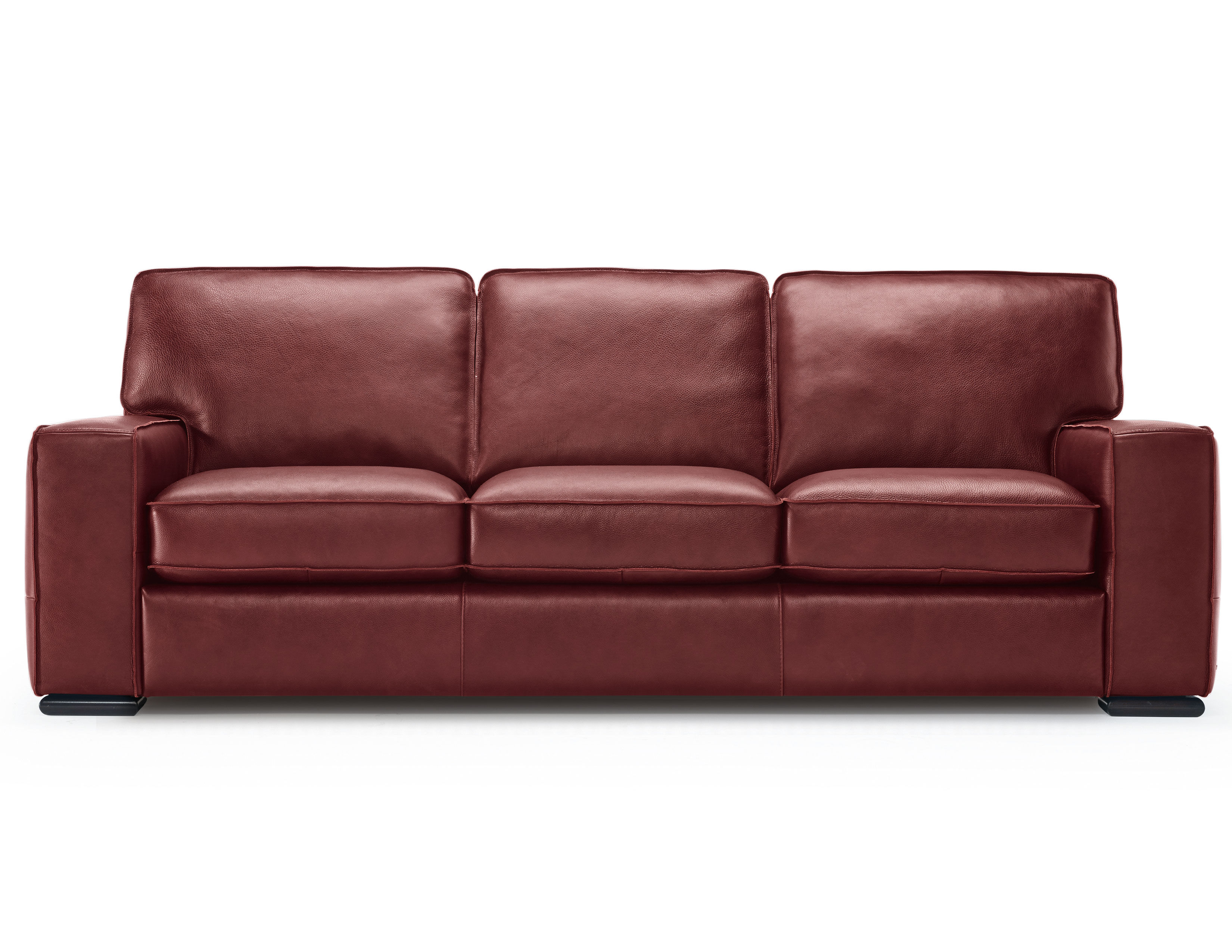 Vincenzo B858 Leather Stationary Sofa Sofas and Sectionals