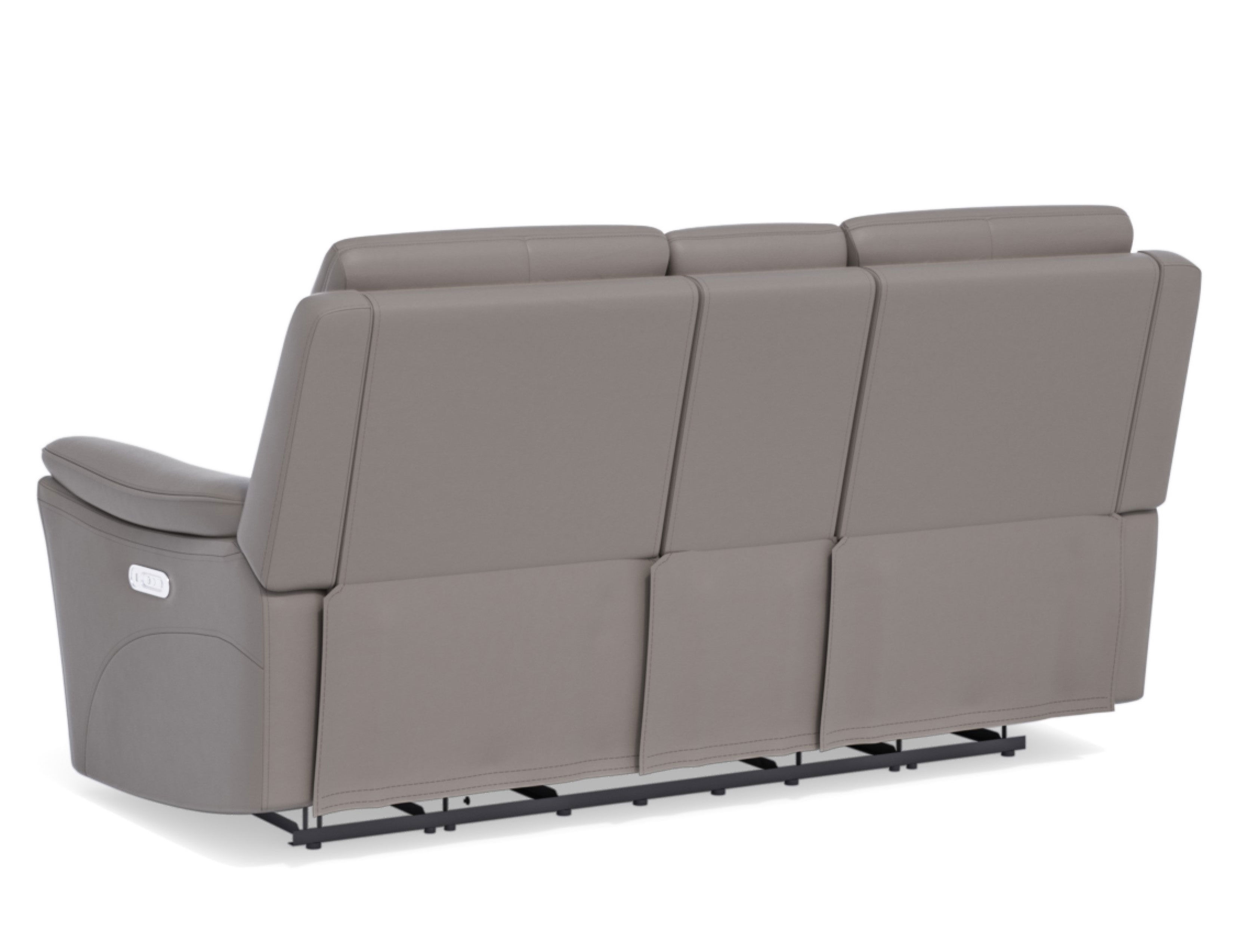 Fallon Leather Power Reclining Sofa with Power Headrests (943-00 ...