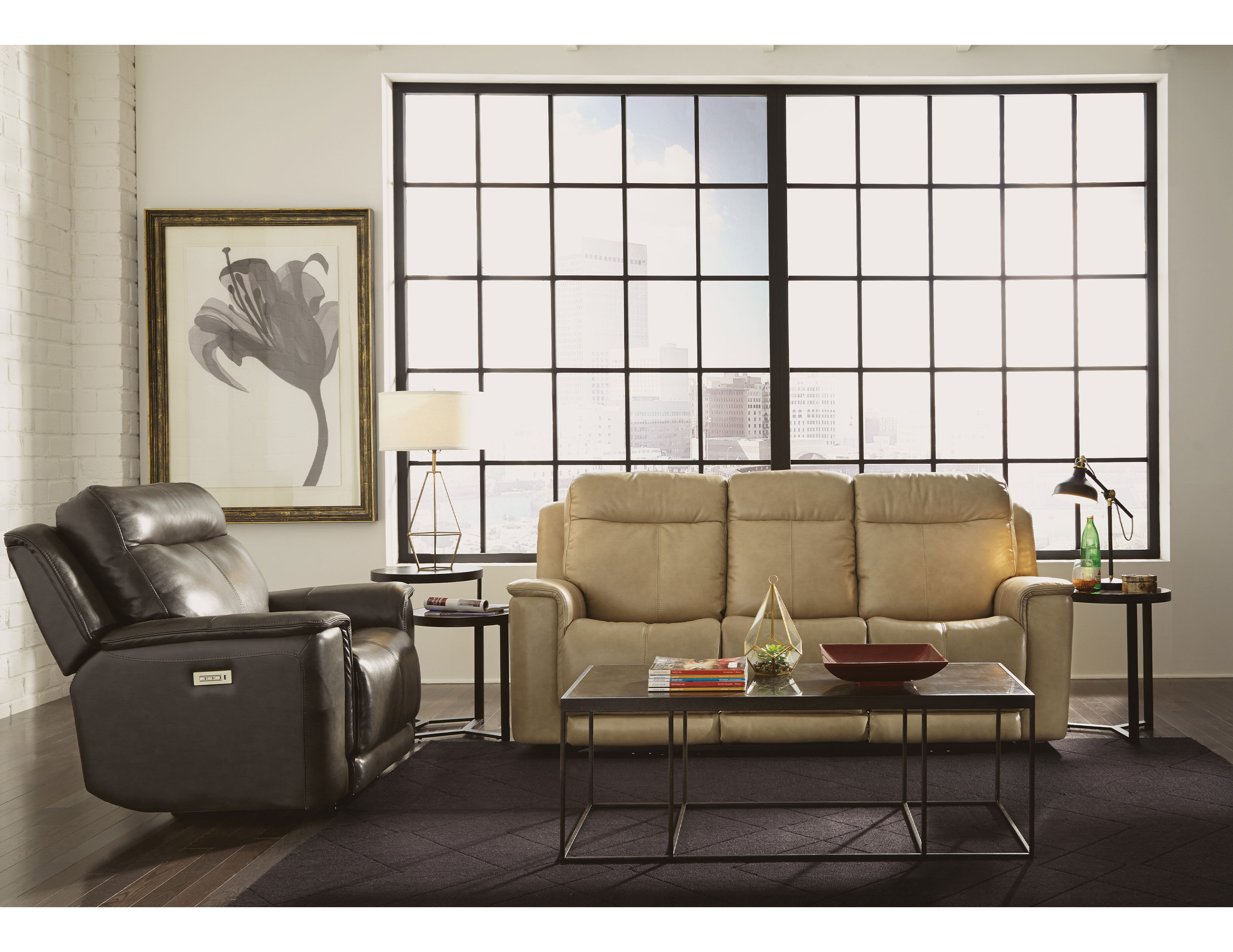 Miller Power Recliner with Power Headrest and Lumbar 204 80 Sofas and Sectionals