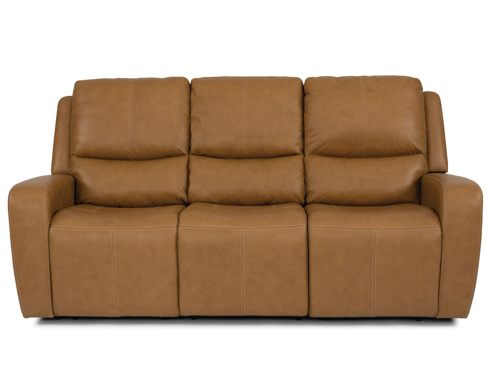 Aiden 83" Leather Power Reclining Sofa with Power Headrests (918-72 ...