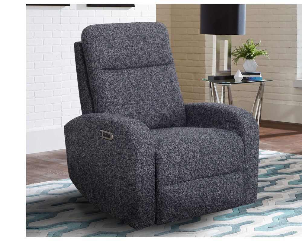 Thriller Power Reclining Swivel Glider Recliner Denim (In stock - Fast ...