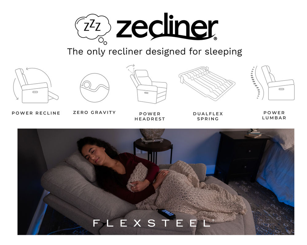 Zecliner 1091 Triple Power Sleep Recliner (under 6' tall) in stock | Sofas and Sectionals