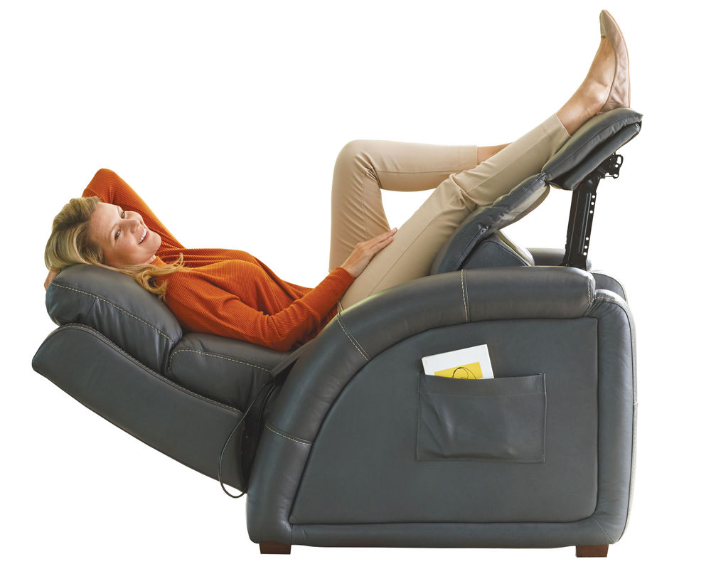 Reliever Power Headrest Power Lay Flat Recliner w/CR3 Heat/Massage ...
