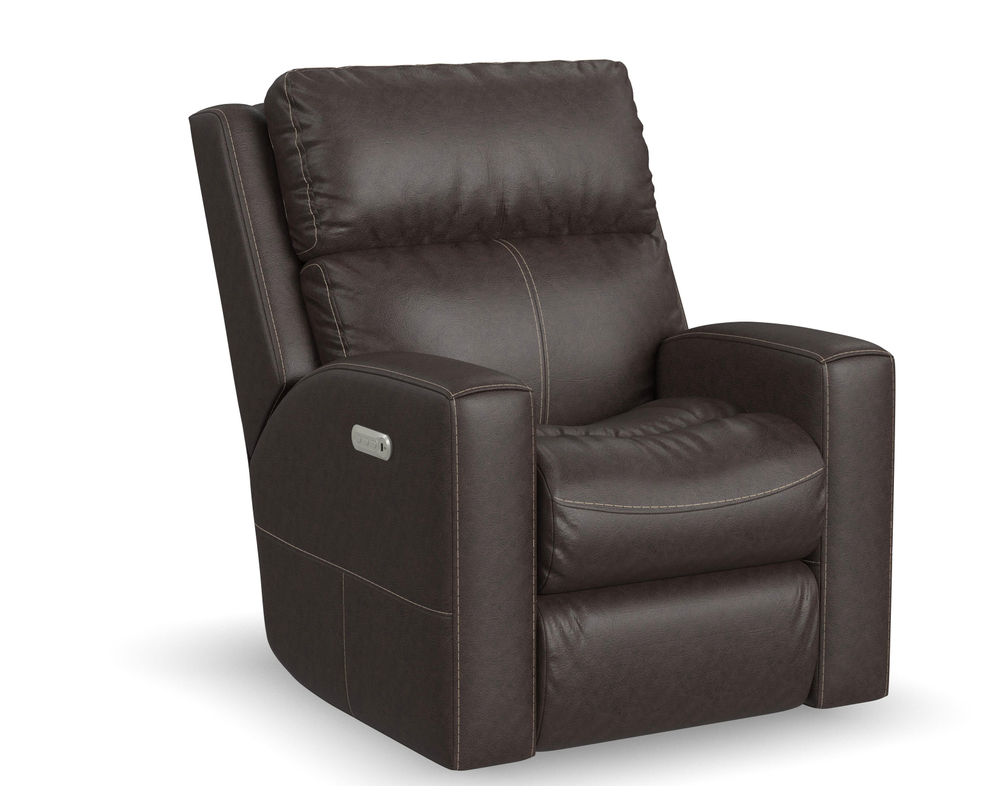 Score Zero Gravity Leather Power Recliner with Power Headrest and ...