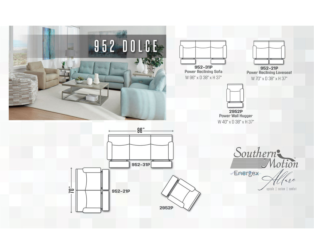 Dolce 96" Power Reclining Sofa (Colors Available) | Sofas and Sectionals