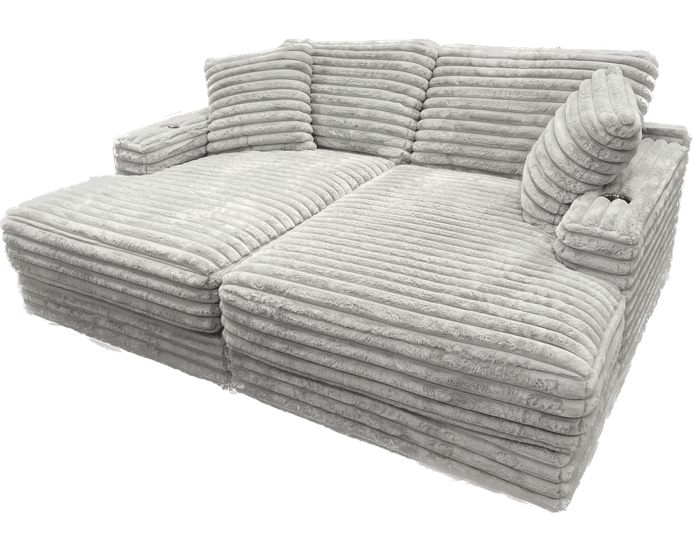 Comfrey Home Theater Double Chaise Lounge | Sofas and Sectionals