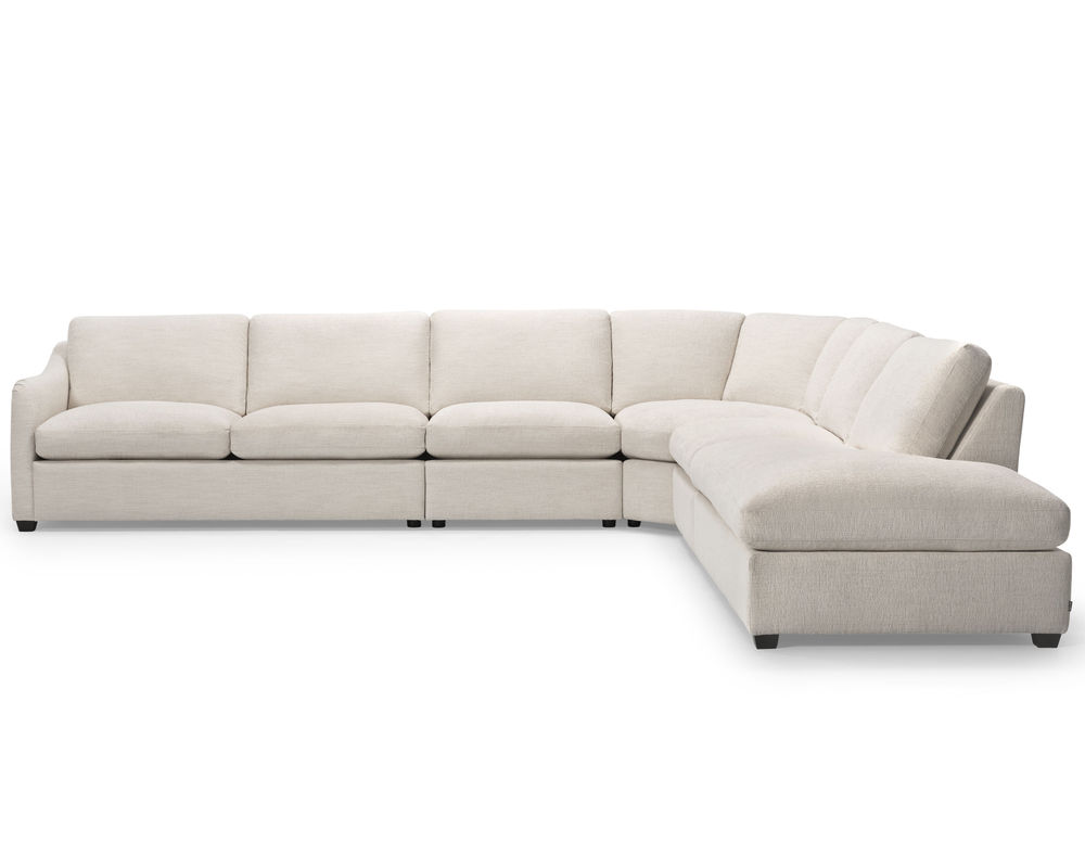 Madison 77658 Modern English Sectional (+60 fabrics) | Sofas and Sectionals