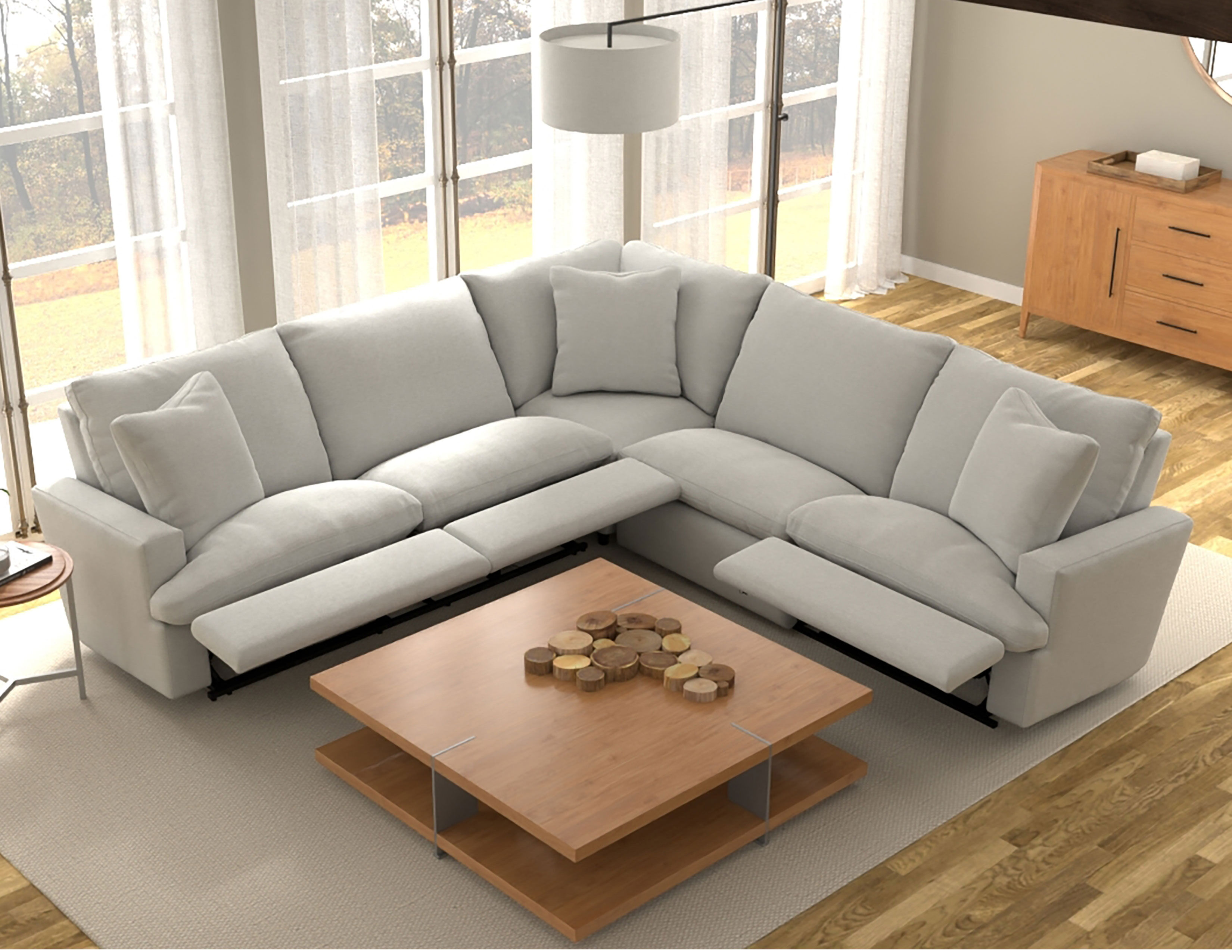 Stratus Power Reclining Sectional (3 power recliners) | Sofas and ...