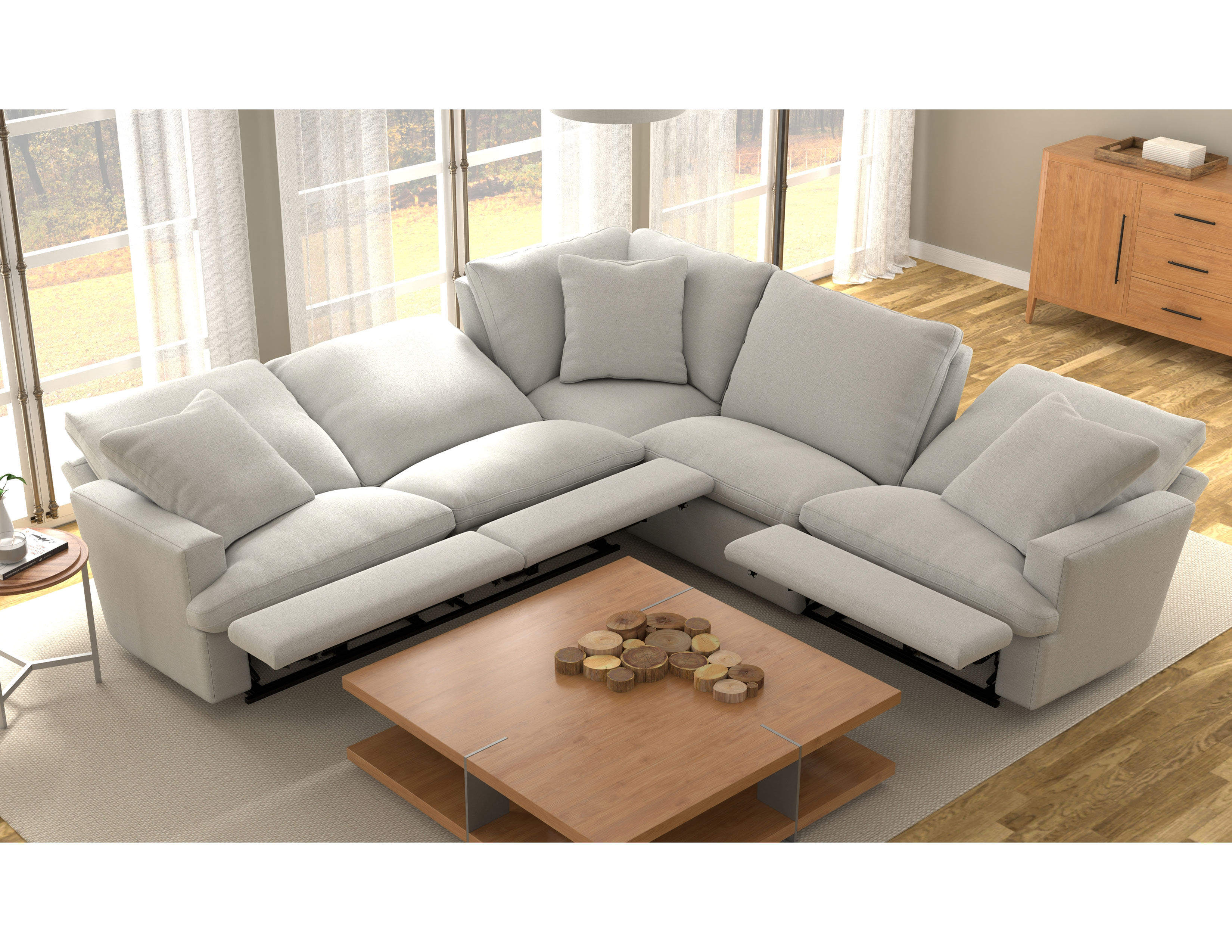 Stratus Power Reclining Sectional (3 power recliners) | Sofas and ...