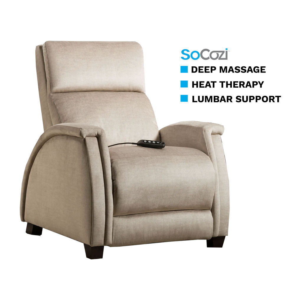 Venus Recliner w/ Heat, Massage and Lumbar + Free Power Headrest (Zero ...