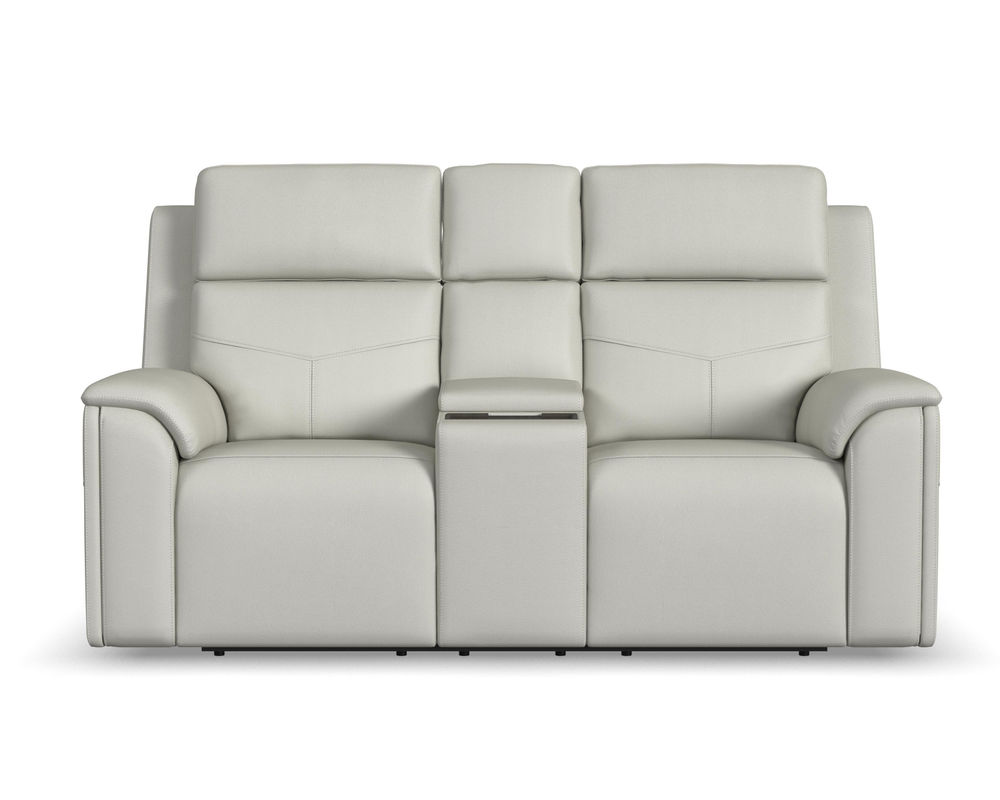 Vernon Triple Power Zero Gravity Reclining Console Loveseat w/ Heat and ...
