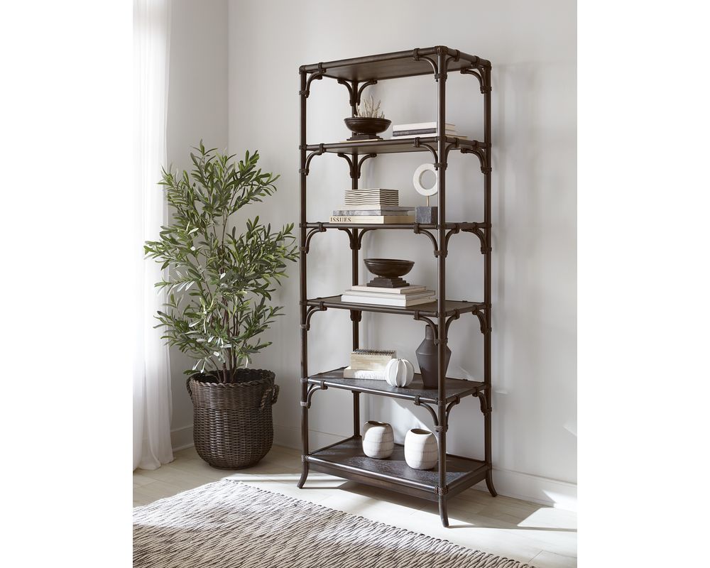 Retreat Pole Rattan Bookcase (Dark sand finish) 6950-10445-99 | Sofas ...