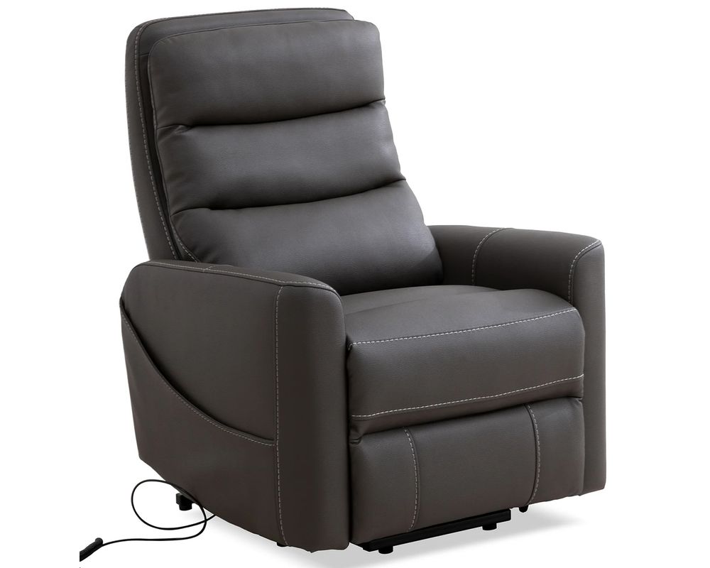 Hercules Power Lift Recliner with Articulating Headrest Haze (350 lbs ...