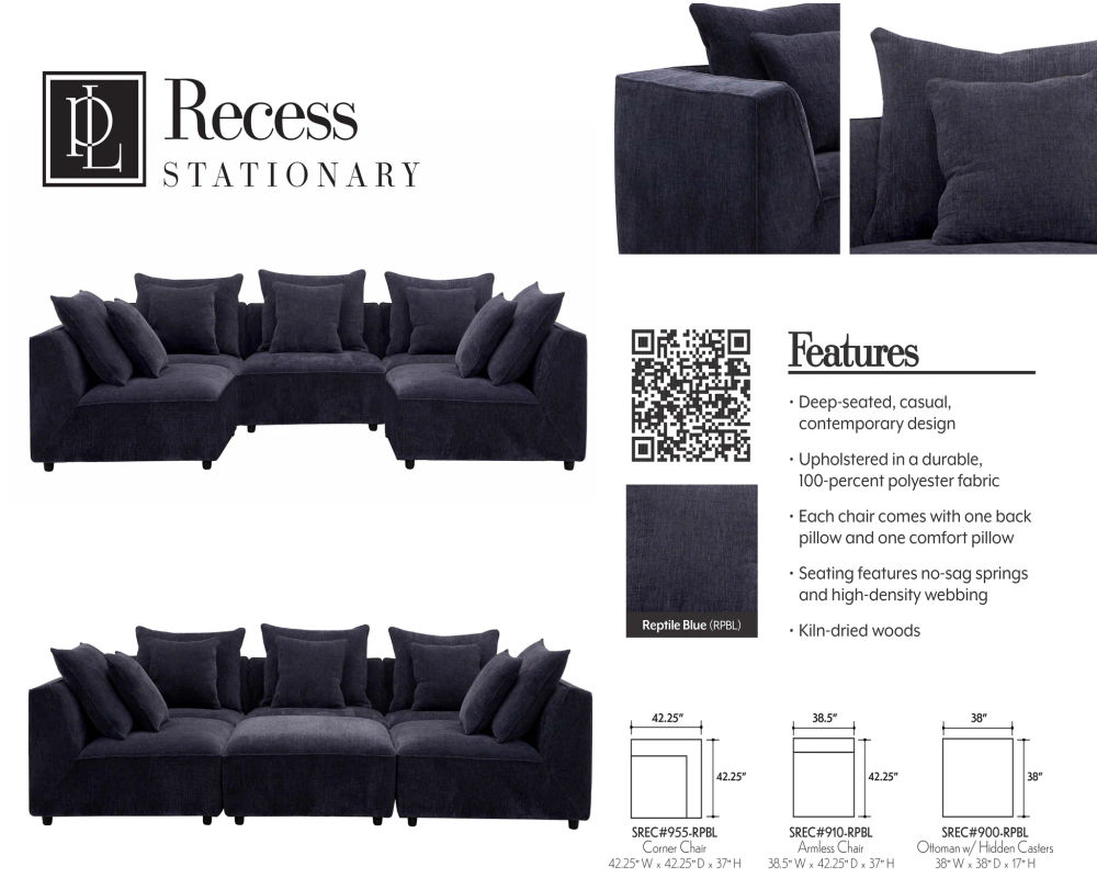 Recess Modular Stationary Sectional (In stock - Fast shipping) | Sofas ...