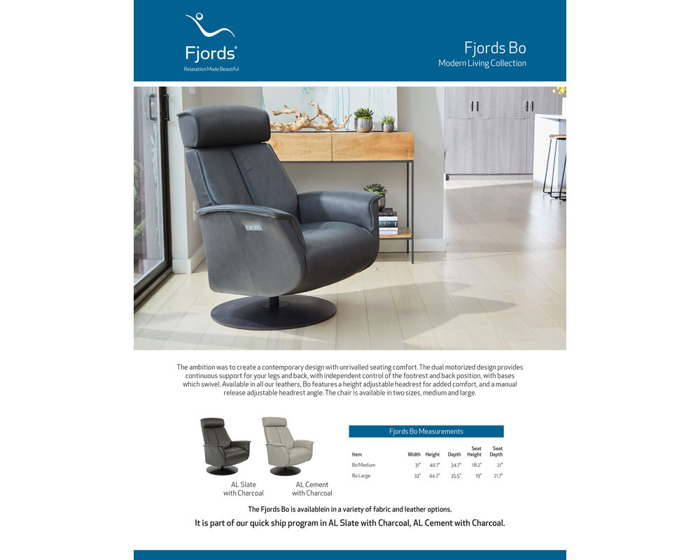 Bo Cordless Dual Power Leather Recliner Cement (2 Sizes) In stock ...