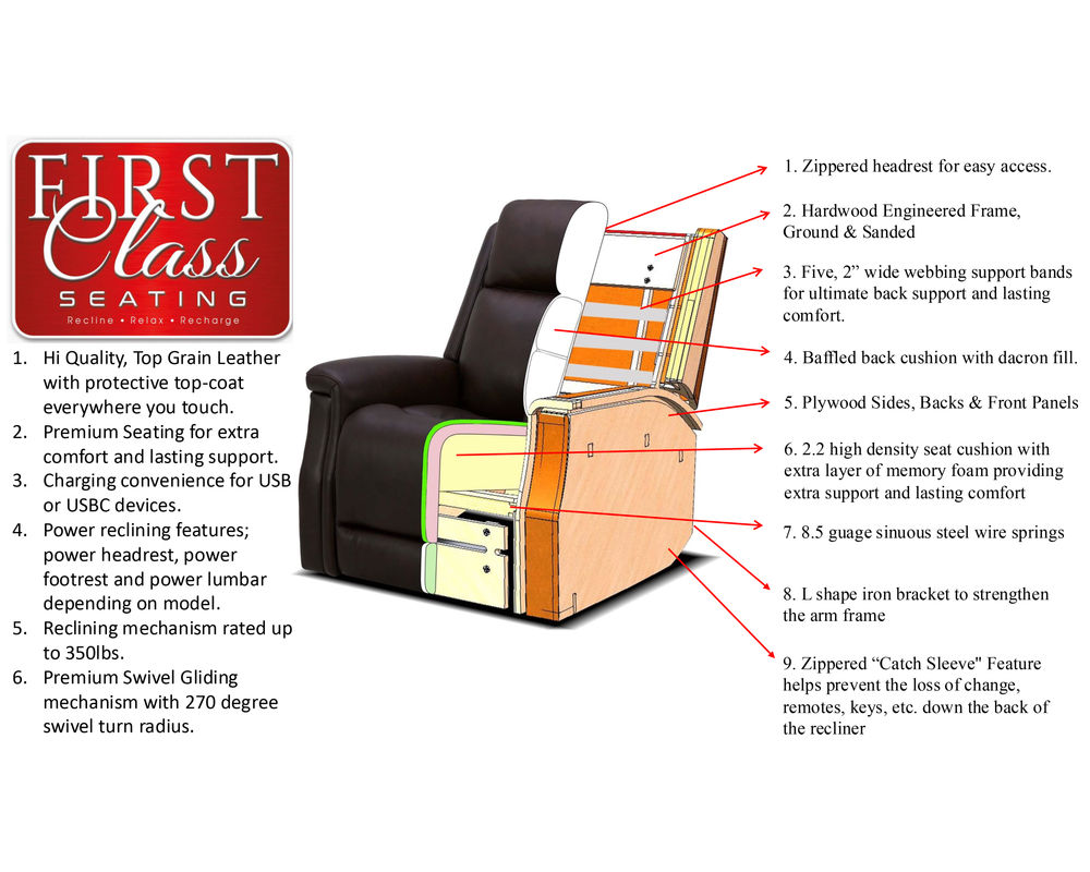 Garland 9082 Zero-Gravity Dual Power Swivel Glider Recliner (+3 ...