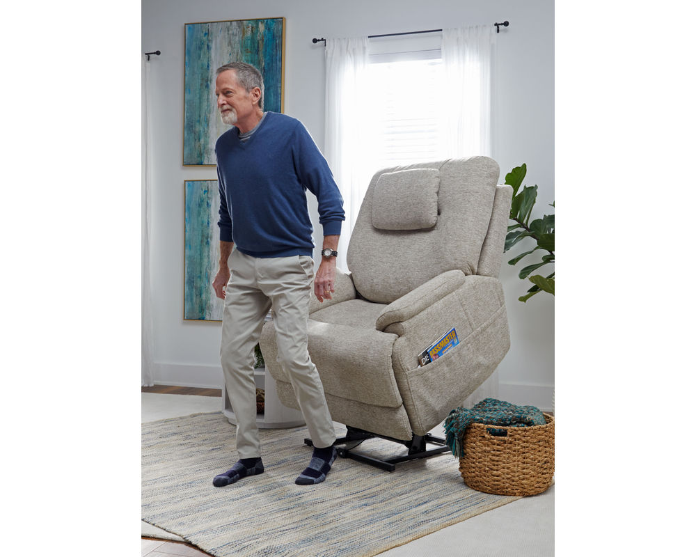 Zecliner 1092 Triple Power Lift Sleep Recliner with Heat and Massage (6 ...