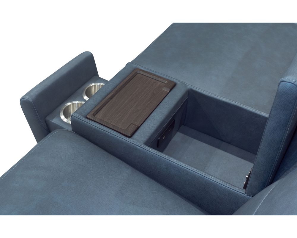 Vernon 1592 Triple Power Reclining Sectional with Heat and Massage (2 ...