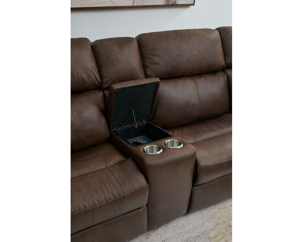 Score 2805 Leather Triple Power Reclining Sectional (+20 leathers ...