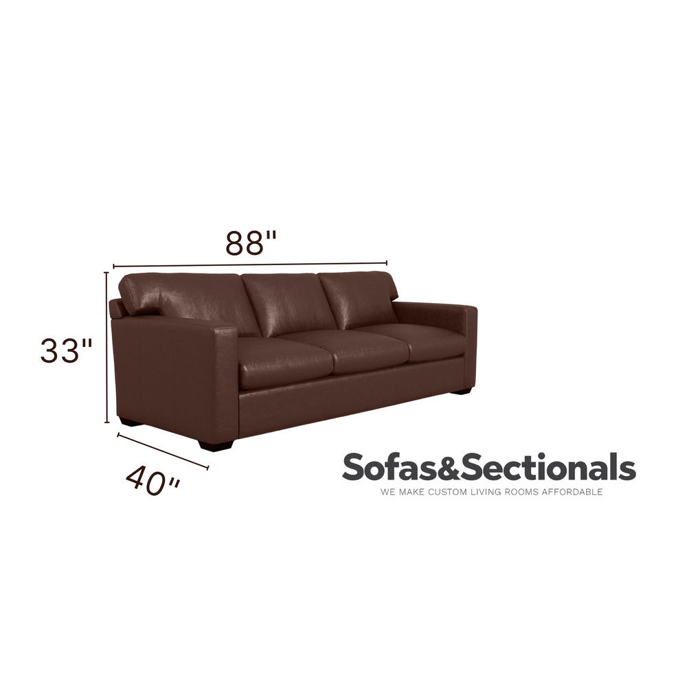 Madison Track Arm 88" Leather Sofa (In Stock) | Sofas and Sectionals
