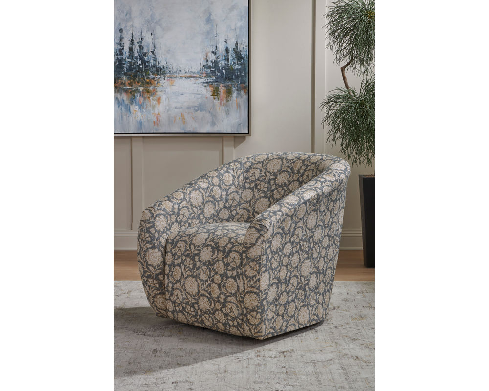 Airily Swivel Barrel Chair (+200 fabrics) | Sofas and Sectionals