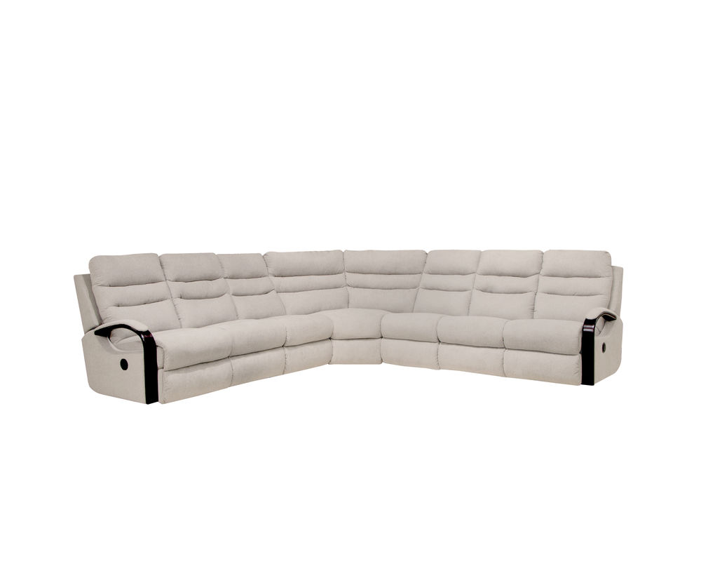 Jansen Reclining Sectional in Shell Live Smart Fabric | Sofas and ...