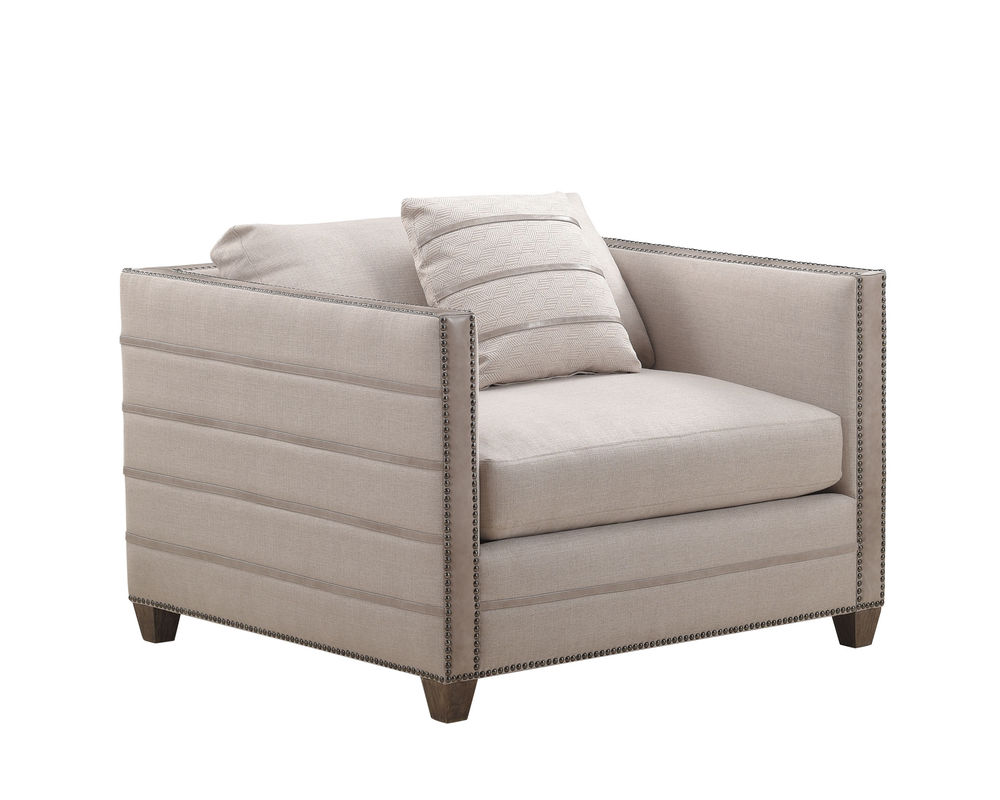 Allister Greige Chair | Sofas and Sectionals