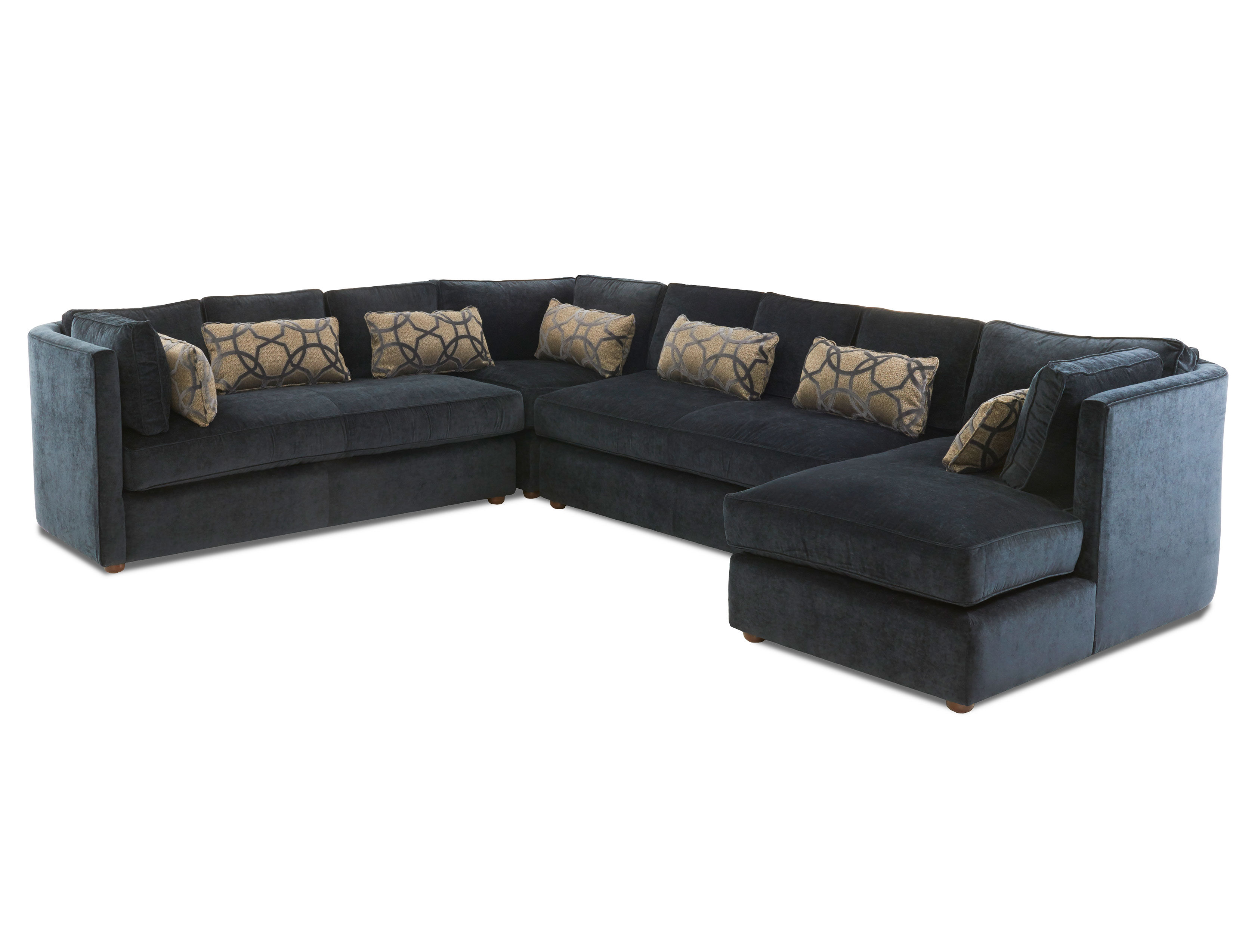 Monroe Sectional w Down Cushions Sofas and Sectionals