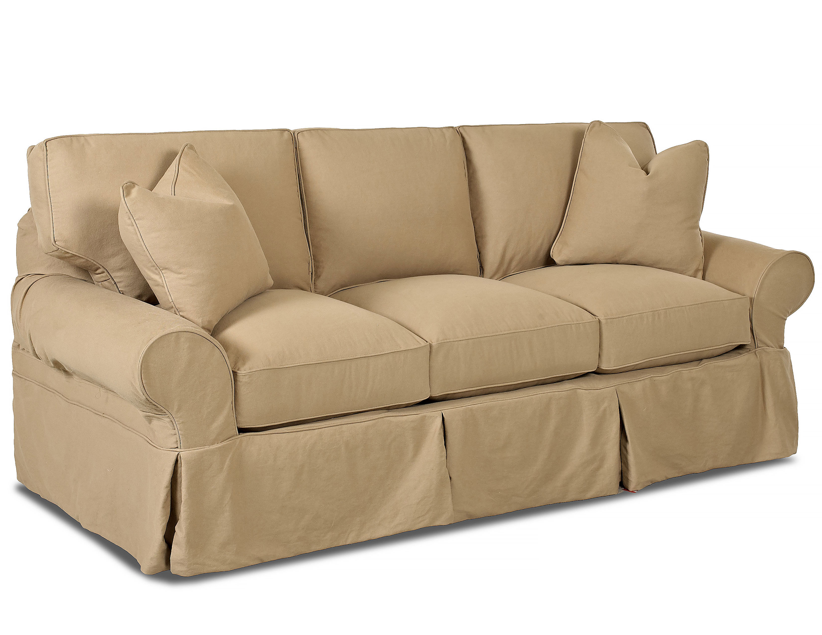 Patterns Slipcover Sofa with Down Cushions (88") Made to order fabrics ...