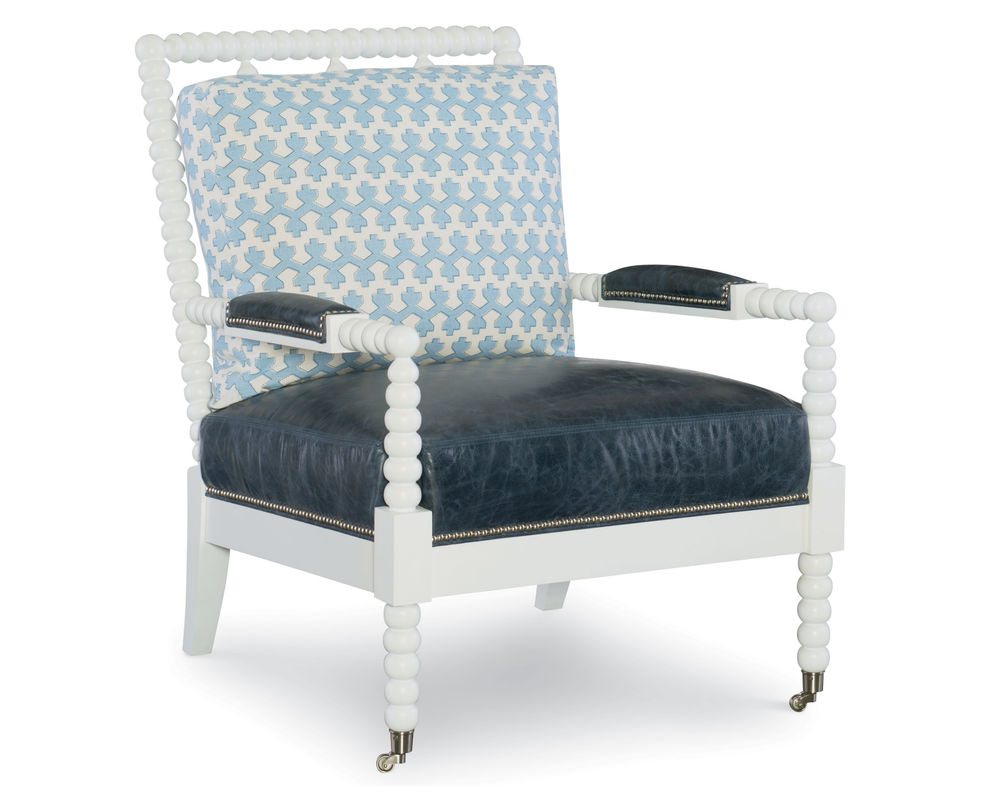 Spindle Chair and Ottoman (Made to Order Fabrics) | Sofas and Sectionals