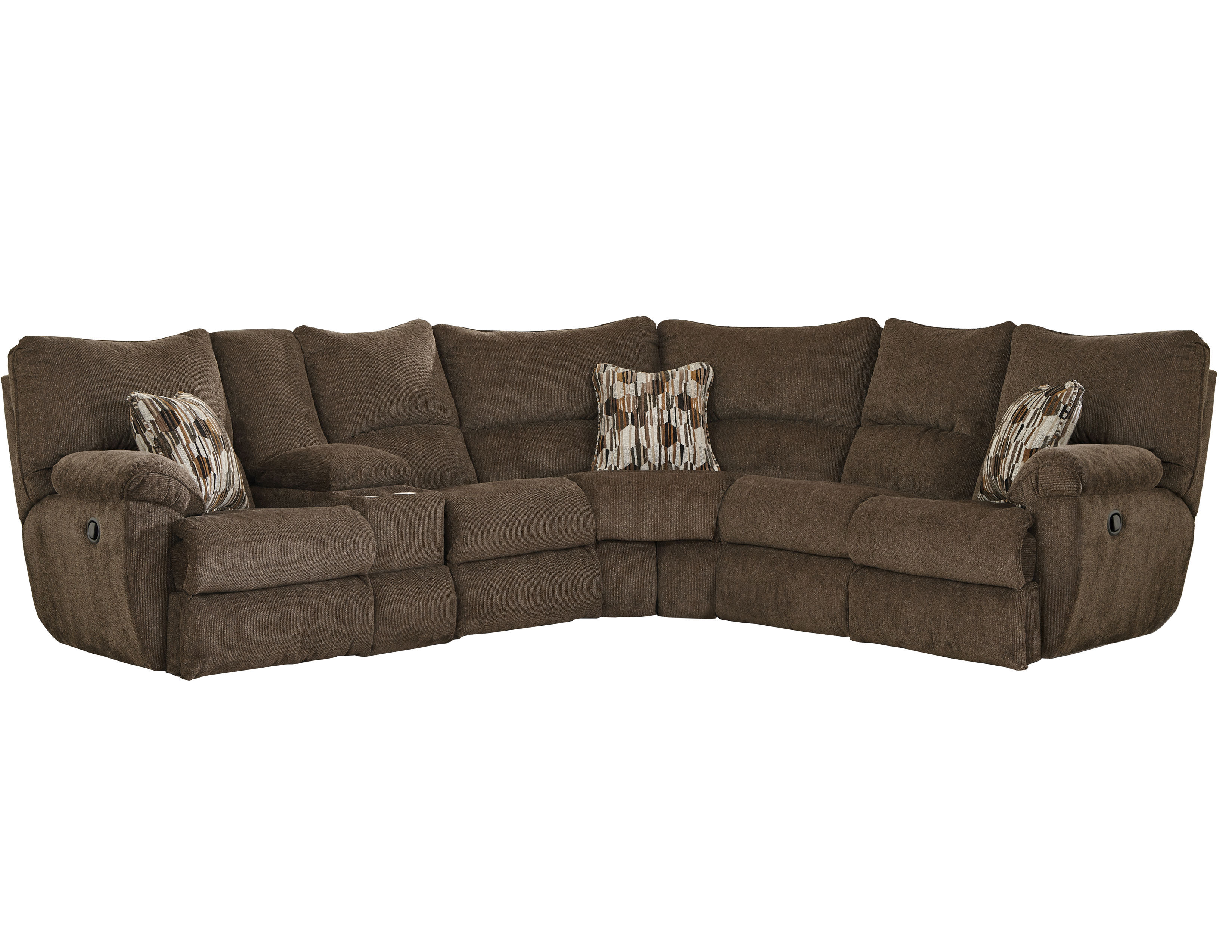 Elliot Lay Flat Reclining Sectional Choice of Colors Sofas and Sectionals